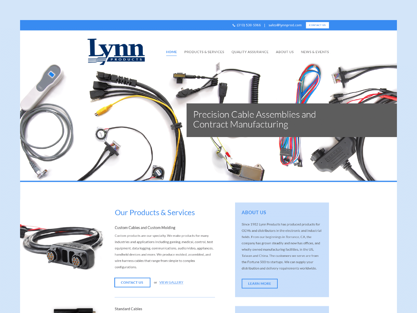Lynn Products » Web Design by Hire Jordan Smith