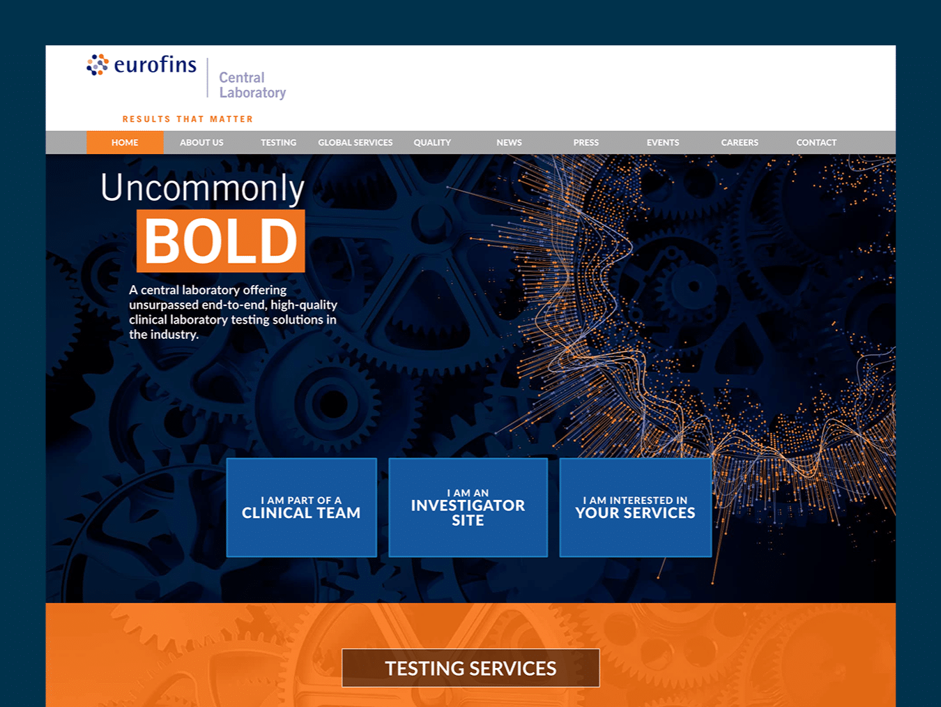 Eurofins Central Laboratory » Web Design by Hire Jordan Smith