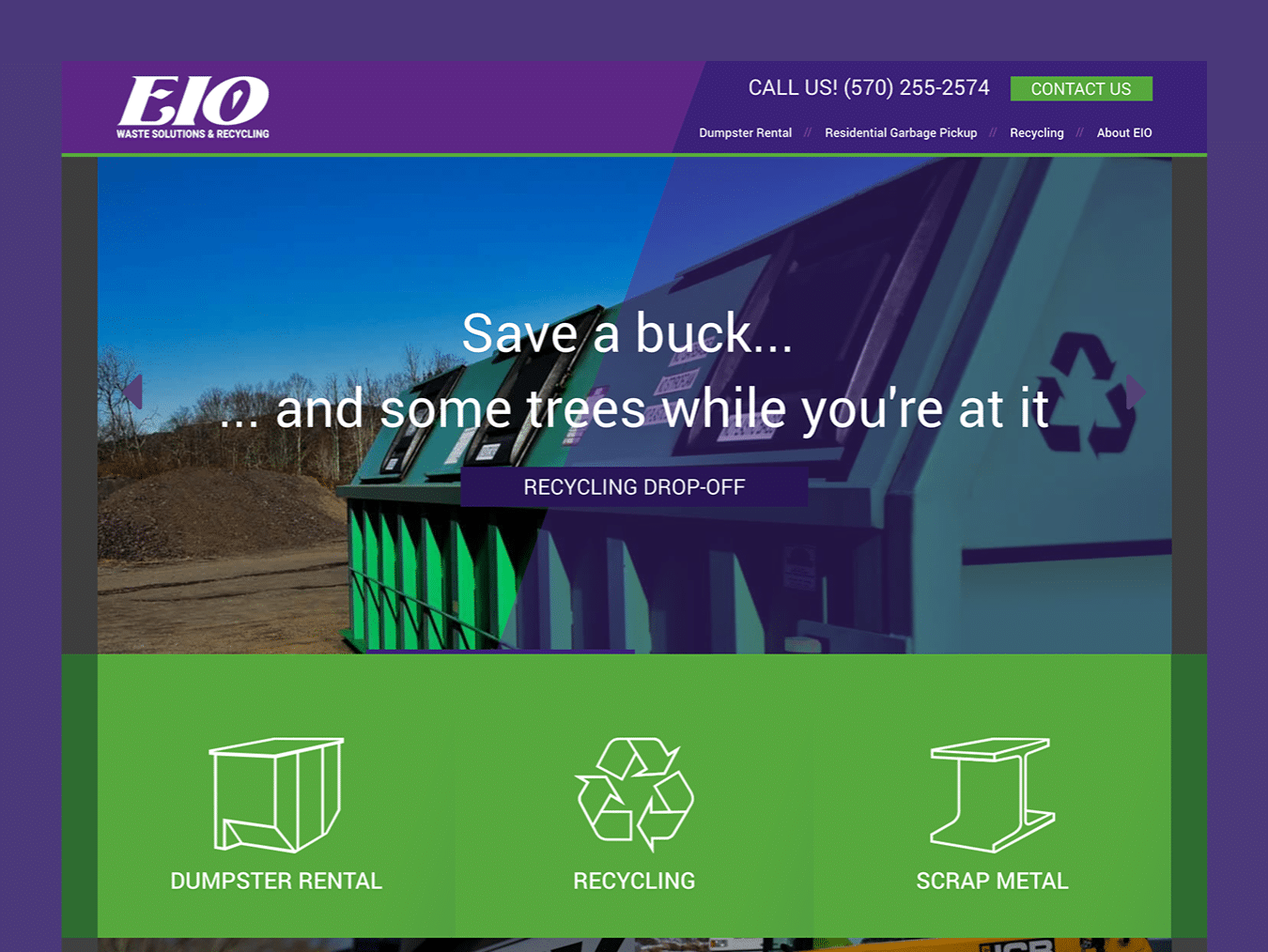 EIO Waste » Web Design by Hire Jordan Smith