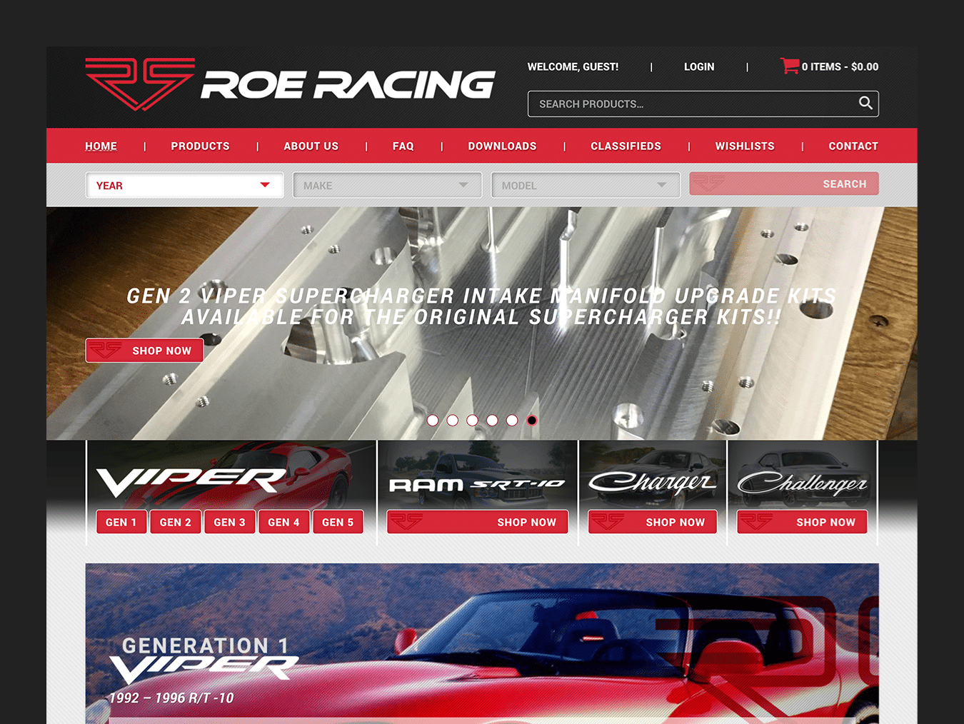 Roe Racing » Web Design by Hire Jordan Smith